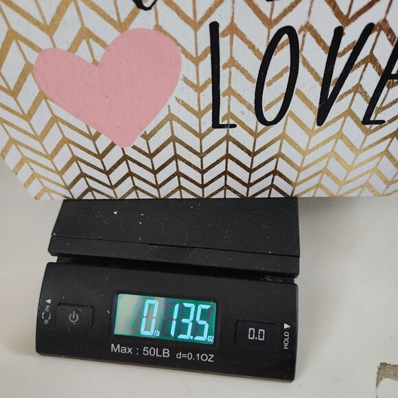 Hobby Lobby | Accents | Hello Love Wooden Home Decor Sign Chevron Heart ...